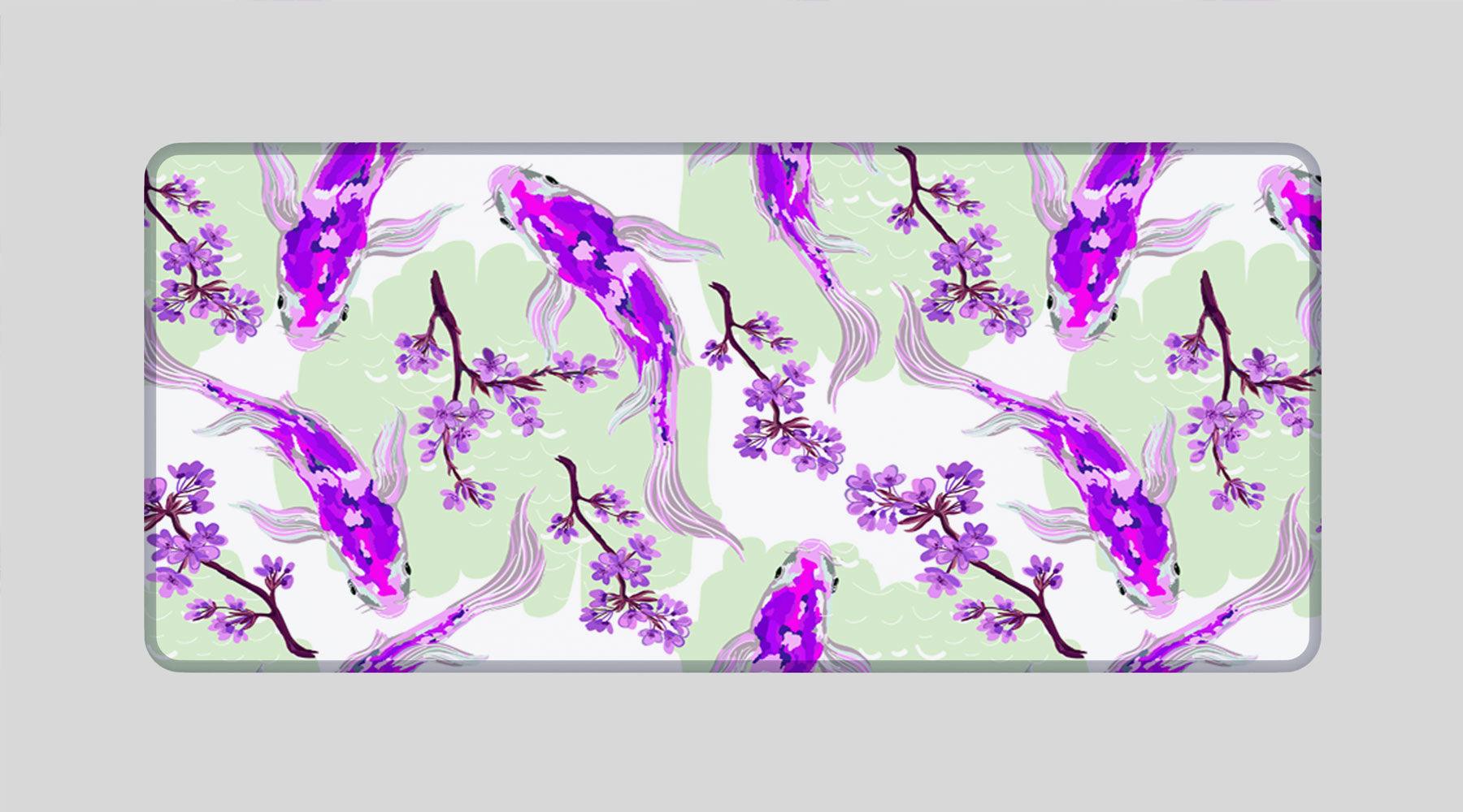 PURPLE KOI - Japan Design - XXL Gaming Mauspad – Deskyou
